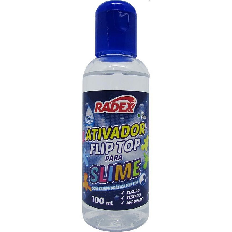 Slime ativador flip top 100ml. - radex (unidade) - Papelaria Toledo