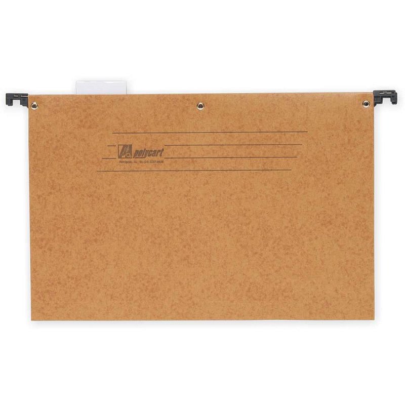 Pasta suspensa marmorizada plastificada haste metal - polycart (cx.c/5 ...