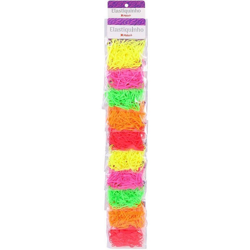 Acessorio para cabelo elastiquinho color. 2,5cm 3,5g - make+ (pct.c/10 ...
