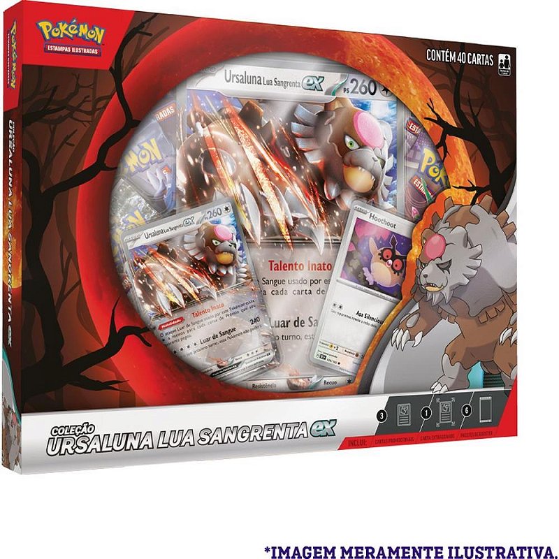 Jogo de cartas pokemon box bloodmoon ursaluna - Copag (unidade ...