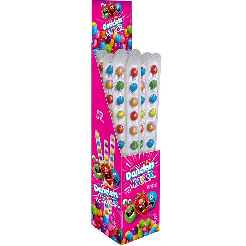 Doce danclets regua monsters t.frut - danilla foods (dp.c/15 ...