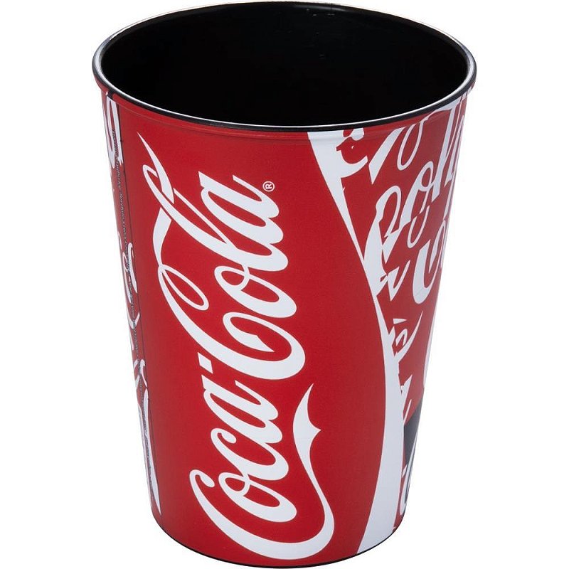 Copo decorado coca-cola 320ml - plasutil (unidade) - Papelaria Toledo