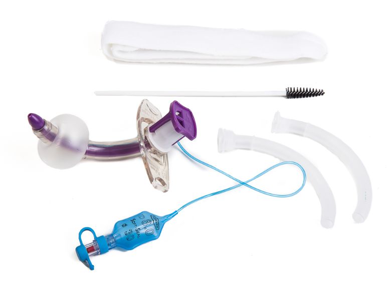 Cânula De Traqueostomia Portex Com Balâo E Cânula Interna 7.0mm Ref 100 ...