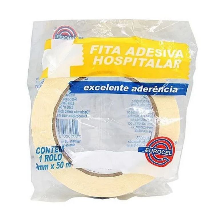 Fita Adesiva Hospitalar 19mm X 50m Eurocel - Cirúrgica Ultramed ...