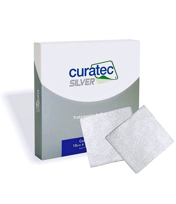 Curativo Silver IV Alginato com Prata 10x10cm Curatec - Cirúrgica ...