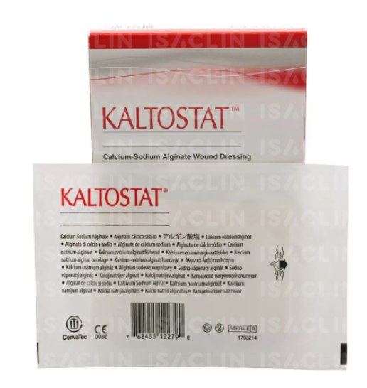 Curativo de Alginato Cálcio e Sódio 15x25cm Kaltostat® Unidade ...