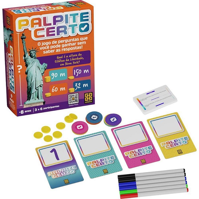 Jogo Palpite Certo - Diversão e Estratégia para Toda a Família - TK ...