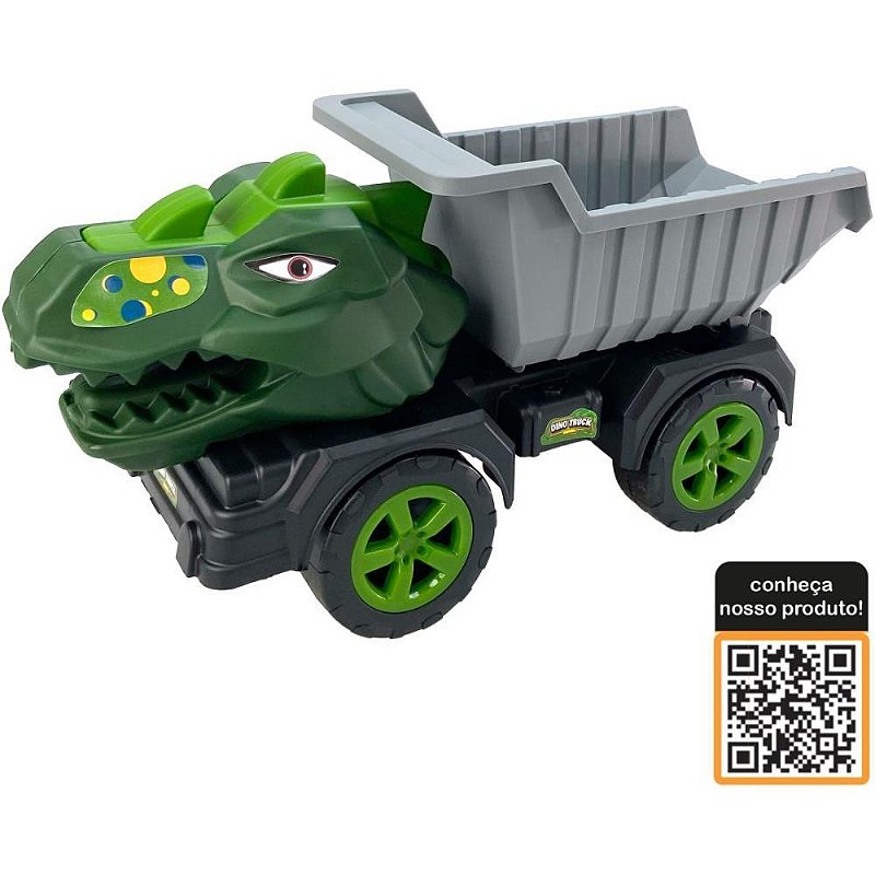 Caminhão Dino Truck Caçamba 36cm (S) Diversão Jurássica Garantida - TK ...