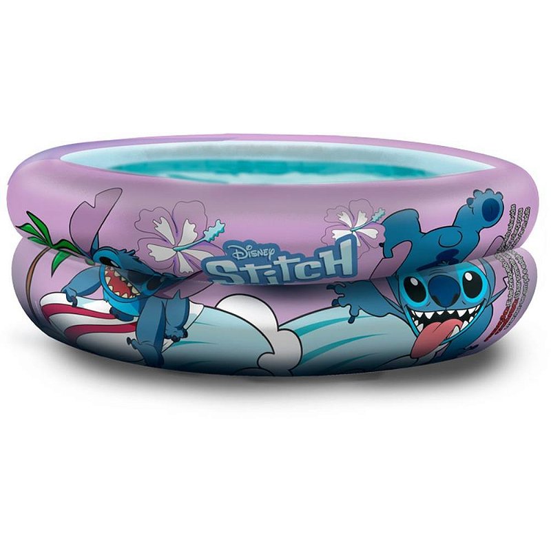 Piscina Stitch Redonda 21L - Brincadeiras Refrescantes e Seguras - TK ...