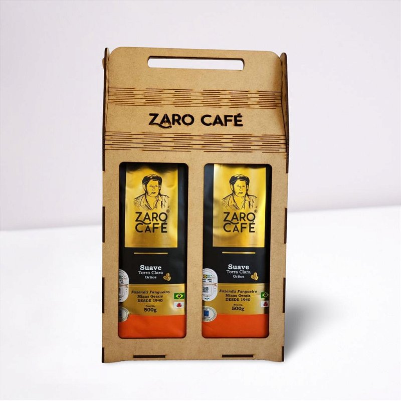 Kit Presente Zaro Café Especial Suave Grãos 1kg (KPZC2SG5) - TK Shopping