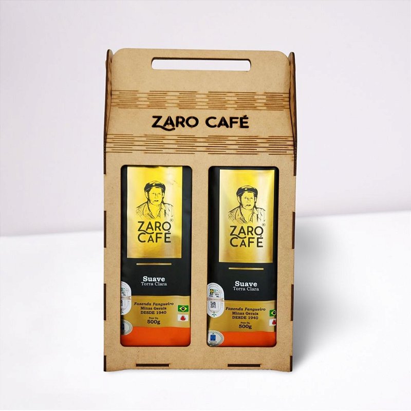 Kit Presente Zaro Café Especial Suave Moído 1kg (KPZC2SM5) - TK Shopping