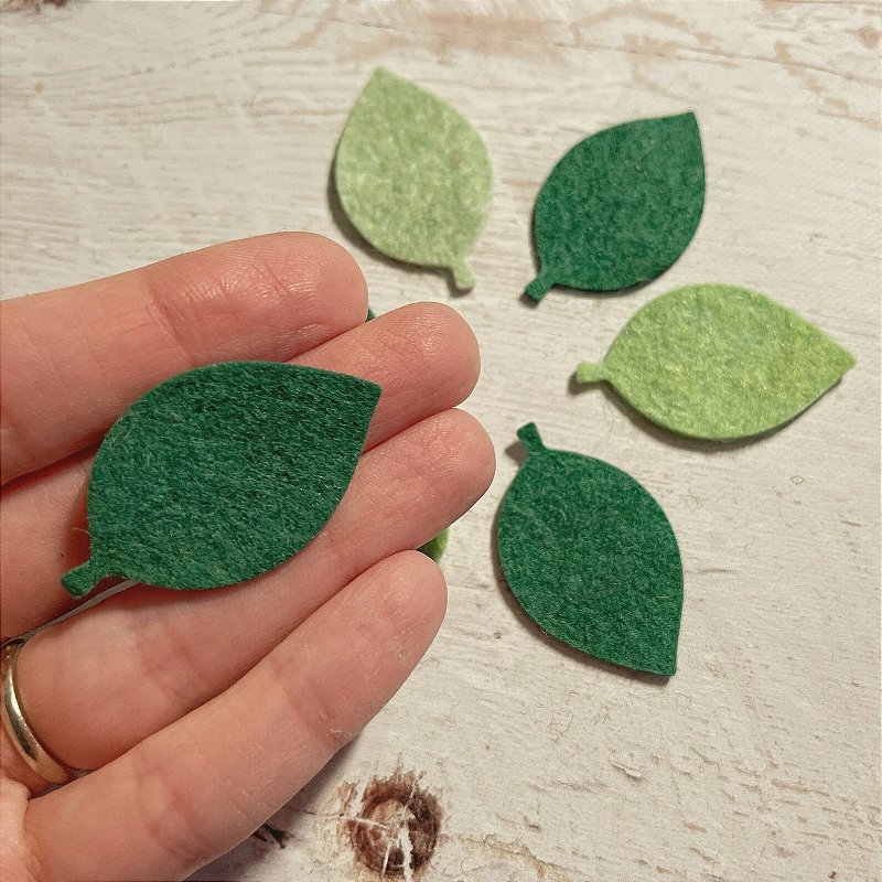 Folhas de feltro recorte a laser para montagem dos sus trabalhos - Arte ...