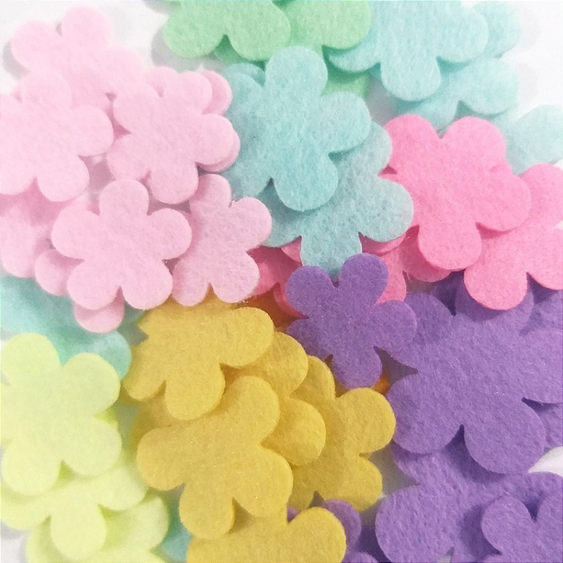 Flor recortada a laser - Arte Com Feltro