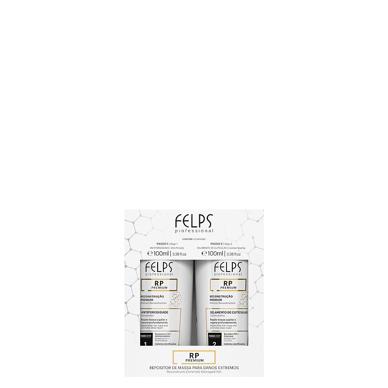 Felps Tratamento Reconstrução Premium Rp 2x100ml - Felps Professional