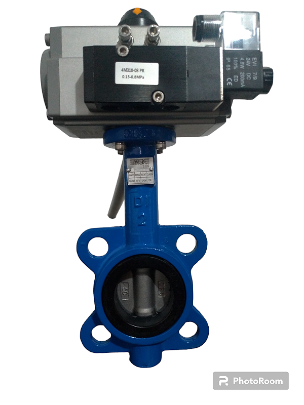 VÁLVULA BORBOLETA 2” POLEGADAS WAFER, DISCO INOX 304, VEDAÇÃO EPDM COM ...