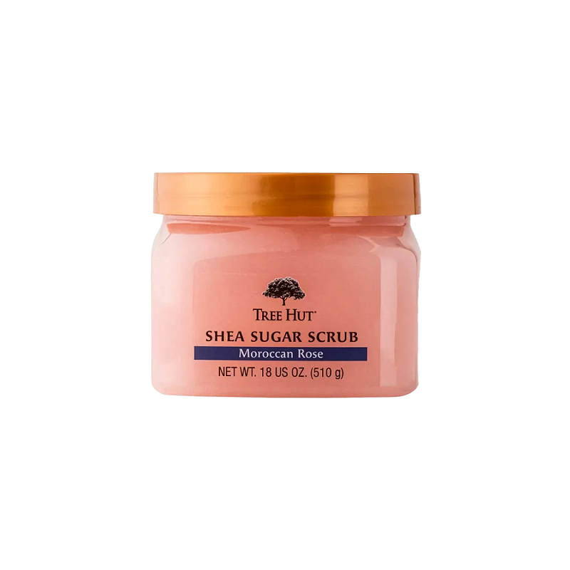 Esfoliante Tree Hut Moroccan Rose Shea Sugar Scrub 510G - Naudia Perfumaria
