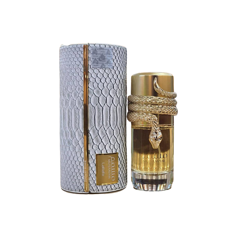 Musamam White Intense Lattafa - Perfume Feminino Árabe - Naudia Perfumaria