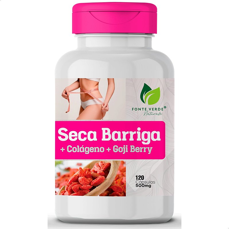 Seca Barriga + Colágeno + Goji Berry 120 Cáps - Fonte Verde - Orbis Vita