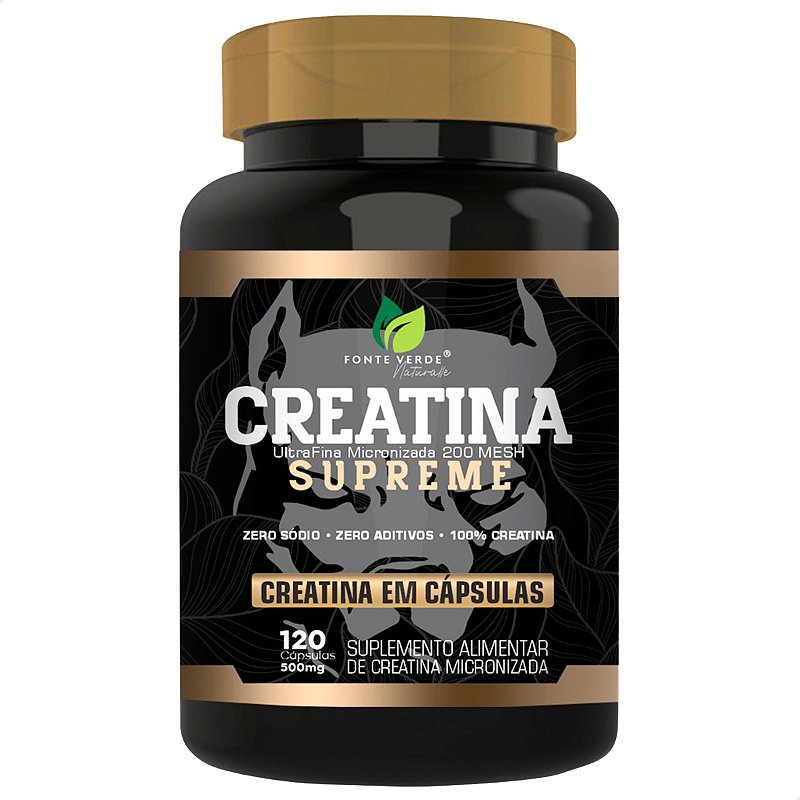 Creatina Supreme 120 Cáps - Fonte Verde - Orbis Vita