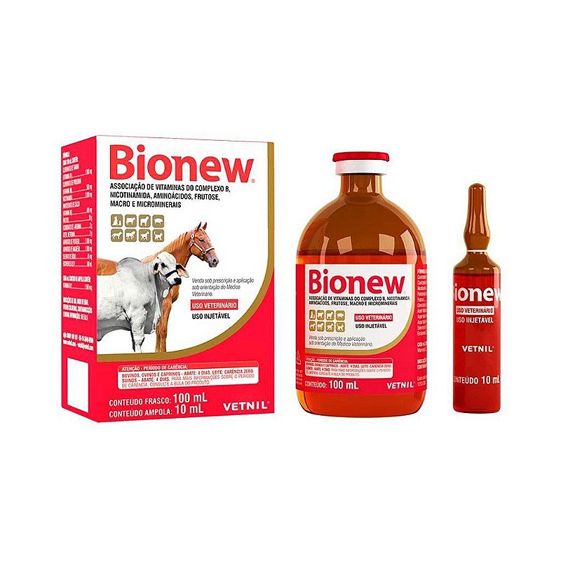 Bionew 100 mL - Vetnil - Kajavet Farmácia Veterinária