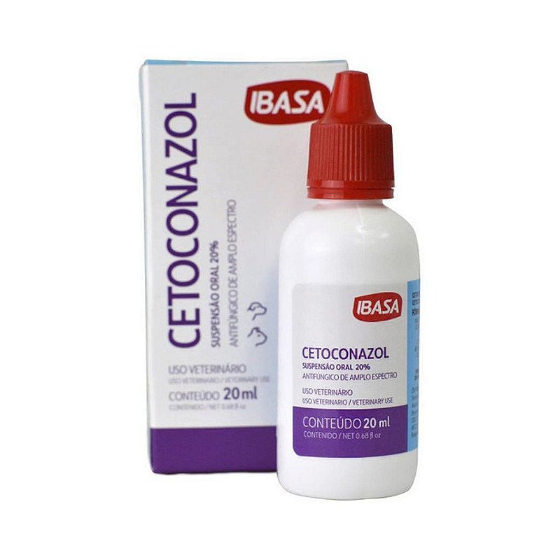 Cetoconazol Suspensão Oral 20% 20 mL - Ibasa - Kajavet Farmácia Veterinária