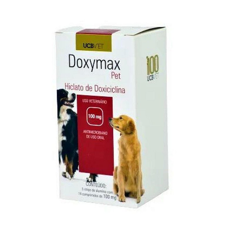 Doxymax 100 Mg Com 14 Comprimidos - UCBVet - Kajavet Farmácia Veterinária
