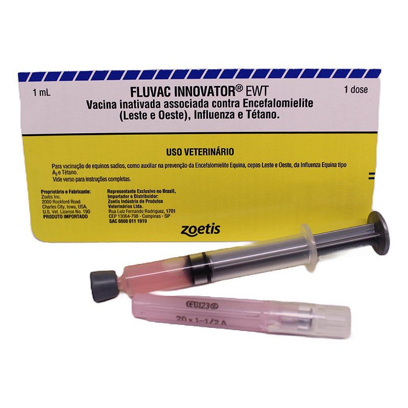 Fluvac Innovator EWT 2 mL - Zoetis - Kajavet Farmácia Veterinária