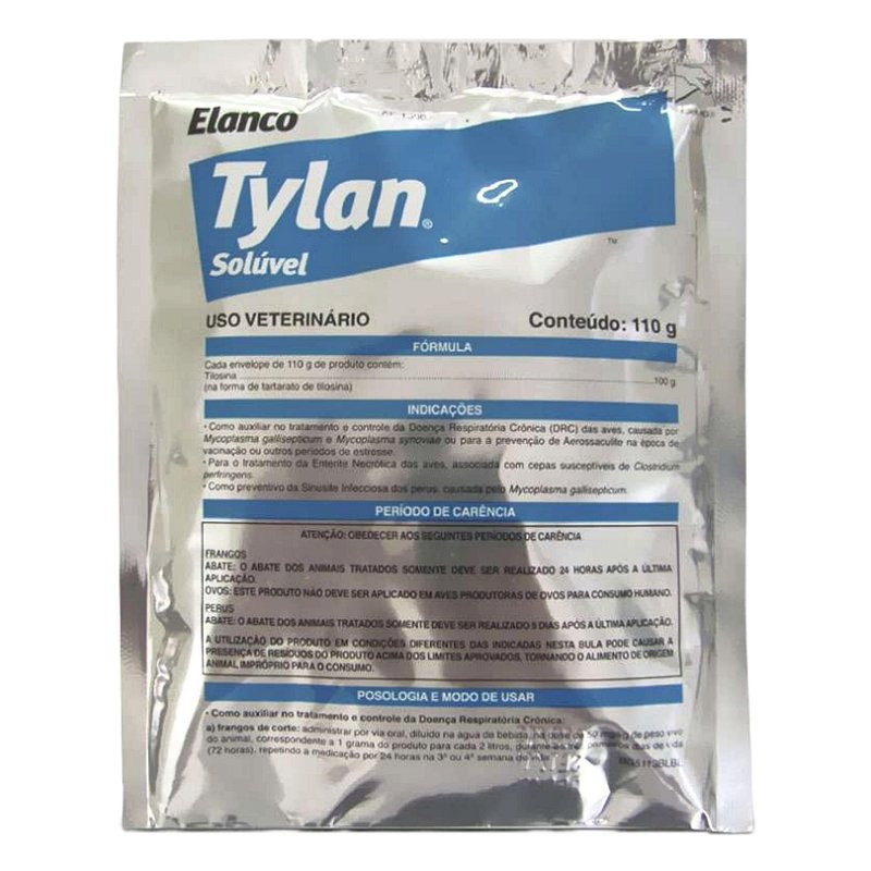 Tylan Pó Solúvel 110 Gr - Elanco - Kajavet Farmácia Veterinária