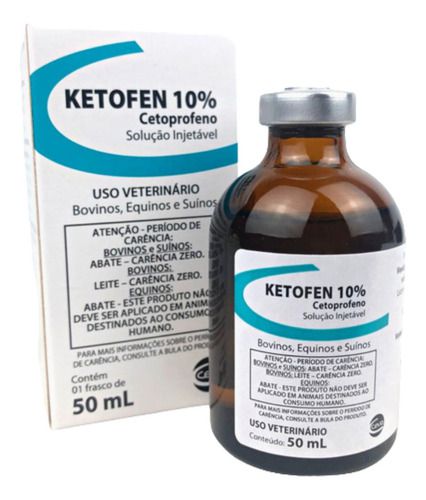 Ketofen 10% 50 ml - Ceva - Kajavet Farmácia Veterinária