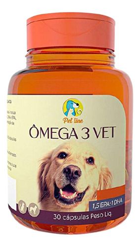 Omega 3 Vet 500mg C/ 30 Capsulas - Botupharma - Pet Line - Kajavet ...