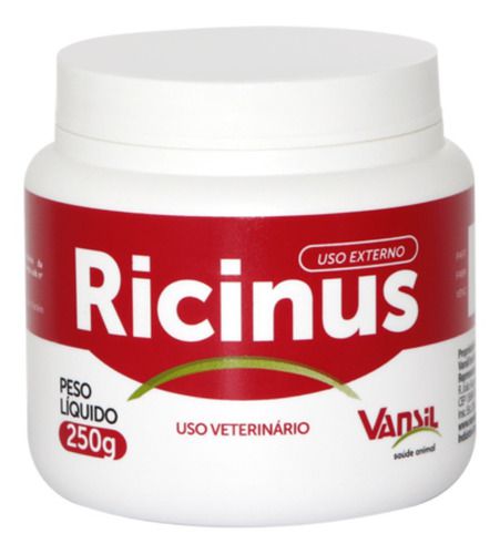 Ricinus Assept 250 Gr - Vansil - Kajavet Farmácia Veterinária