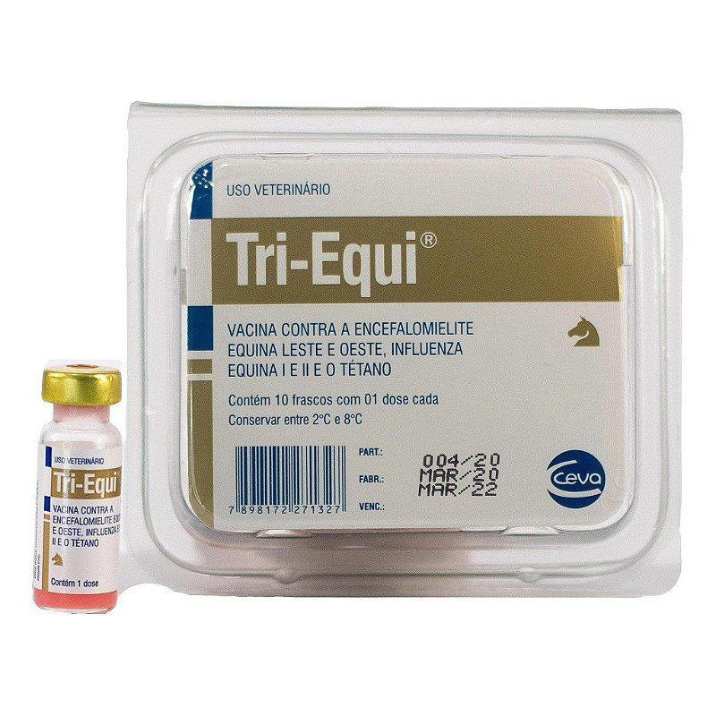 Vacina Tri-Equi 1 mL - Ceva - Kajavet Farmácia Veterinária