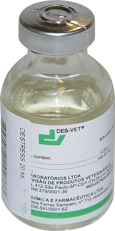 Destress (Azaperone) Fr 20 mL (Controlado) - Des-Vet - Kajavet Farmácia ...