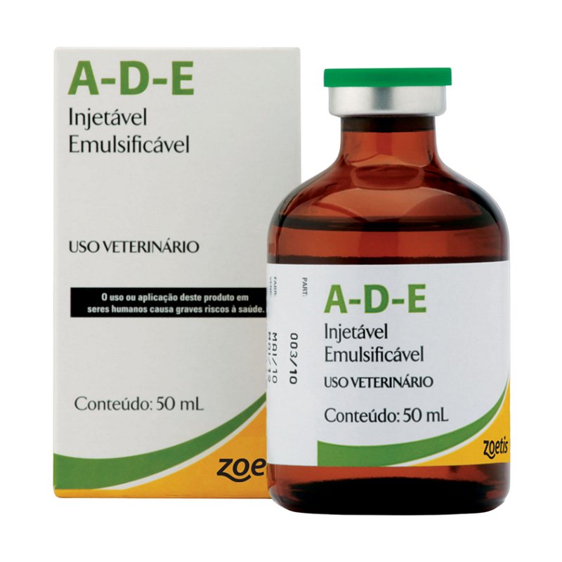 A-D-E Injetável Emulsificável 50 mL - Zoetis - Kajavet Farmácia Veterinária