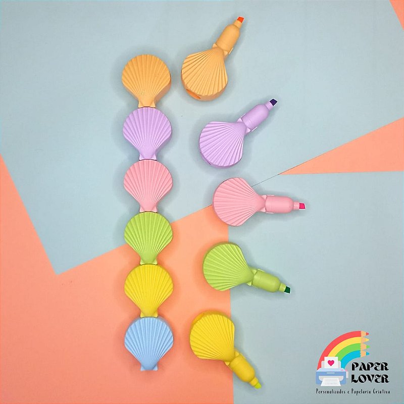 Marca Texto Concha - Paper Lover Papelaria