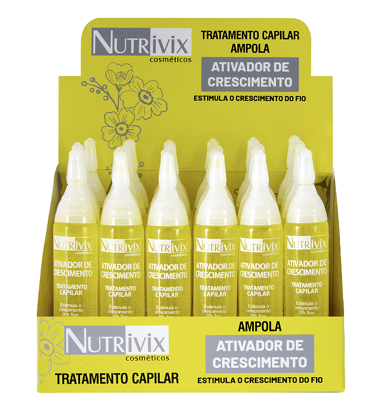 Ampola Nutrivix - Ativador de crescimento - CAIXA 24 Unid. - Nutrivix ...