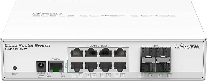 Cloud Switch Series Mikrotik CRS112-8G-4S-IN, Cloud Switch Series ...