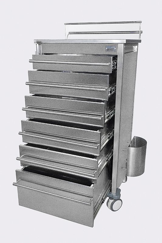 GAVETEIRO MÓVEL EM AÇO INOX 316 - InoveCare - Soluções em Aço Inox