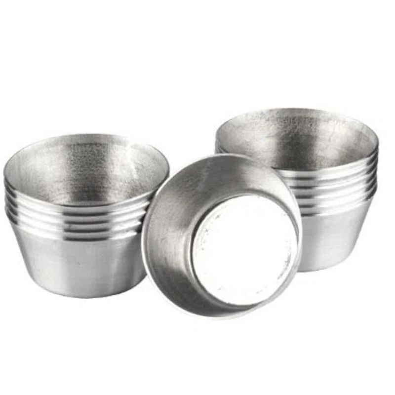 FORMINHA CUPCAKE - ALUMÍNIO - 4,5 CM DE DIÂMETRO TOTAL - COM 12 ...