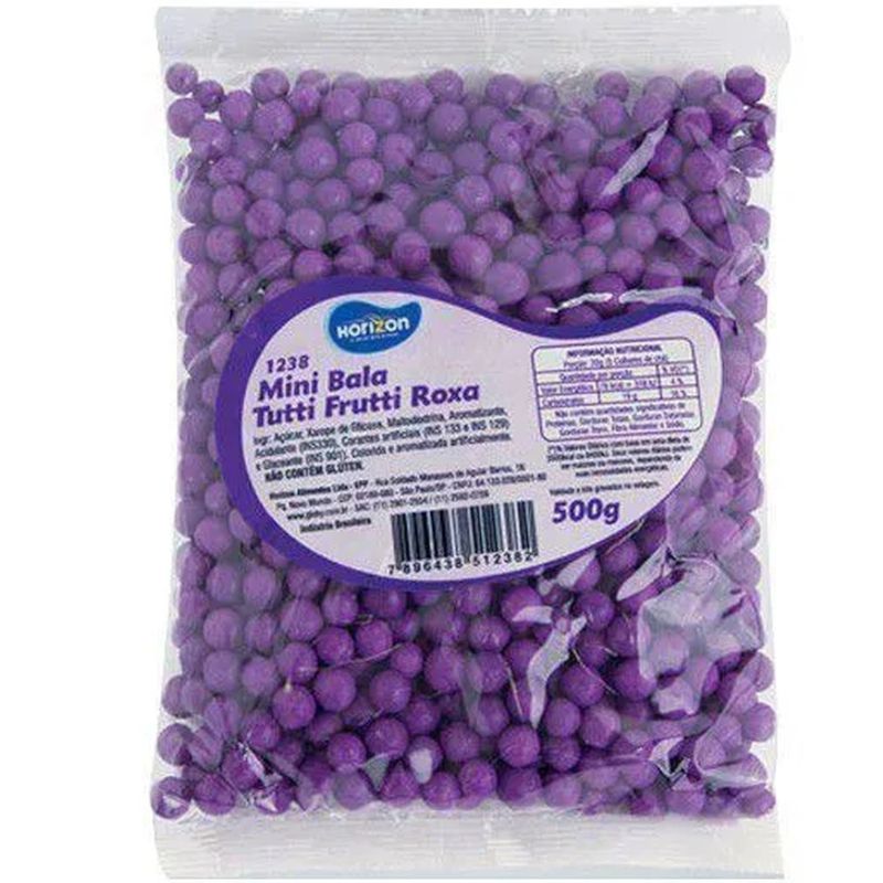 MINI BALA HALLOWEEN ROXA SABOR TUTTI FRUTTI 500G HORIZON - Loja do ...