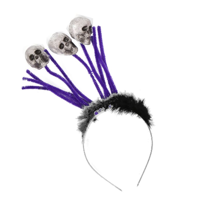 TIARA HALLOWEEN CAVEIRA FANTASIA TERROR PROMOÇÃO - Loja do Abençoado ...