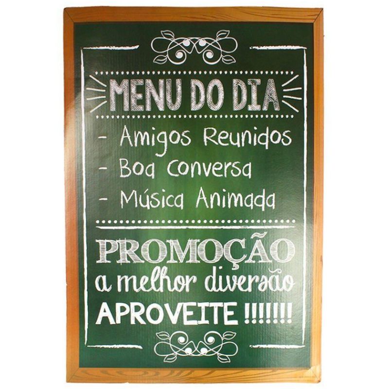 PAINEL MENU DO DIA CHÃO BOTECO - CONTÉM 1 UNIDADE - REINO DAS FESTAS ...