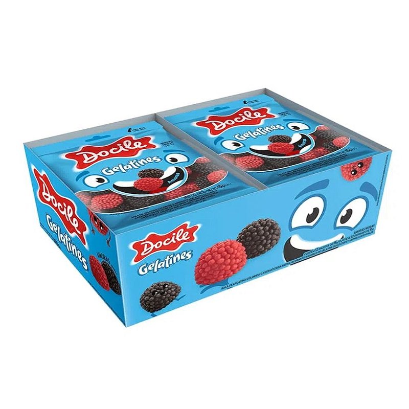 12 BALA HALLOWEEN GELATINA MINI AMORAS 15G DOCILE - Loja do Abençoado ...