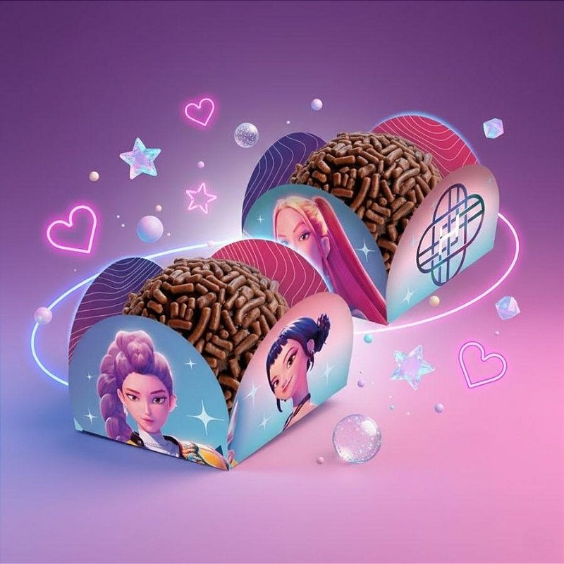 PORTA FORMINHA - GUERREIRAS DO K-POP - 3X2,5CM - 40 UNIDADES ...