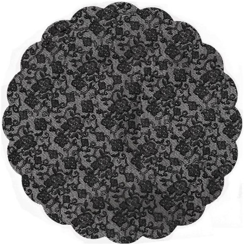 FUNDO RENDADO REDONDO PRETO 9CM - 100 UNIDADES - CROMUS - Loja do ...
