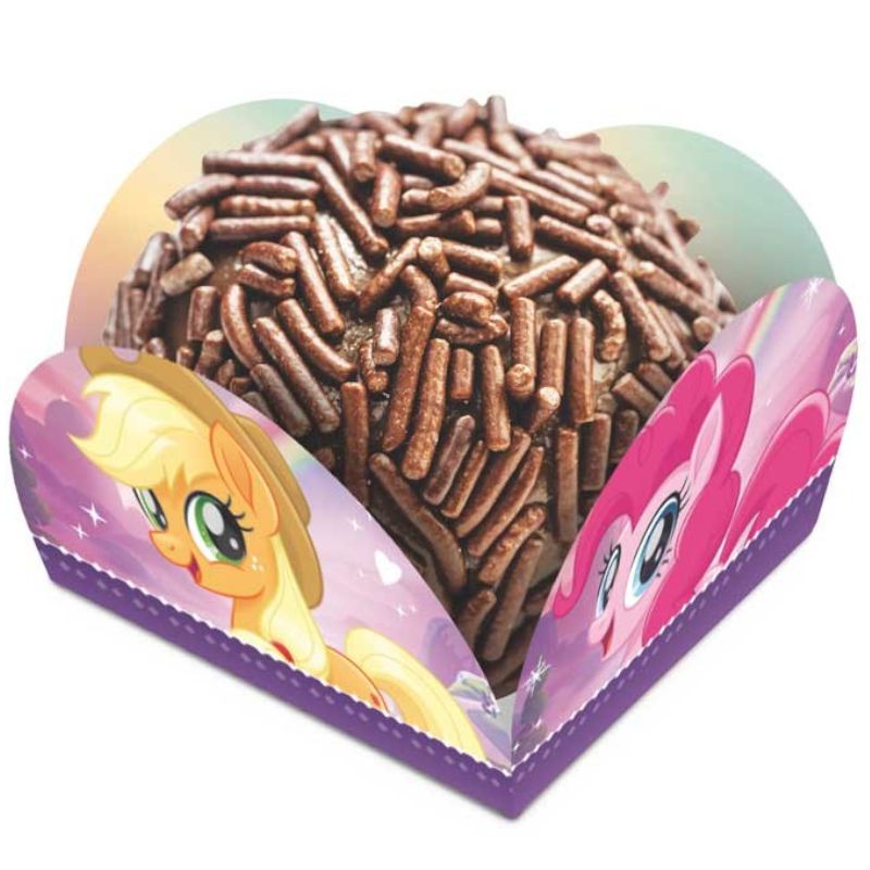 PORTA FORMINHA PARA DOCES FESTA MY LITTLE PONY- 40 UNIDADES - FESTCOLOR ...
