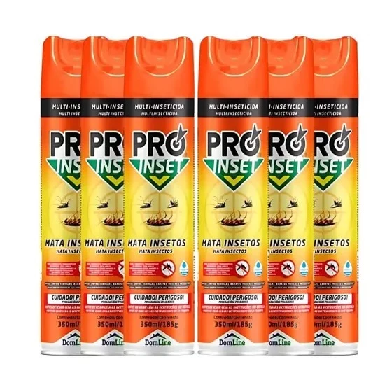 Kit com 6 Inseticidas Pro Inset Multi-Inseticida Mata Insetos - Grupo ...