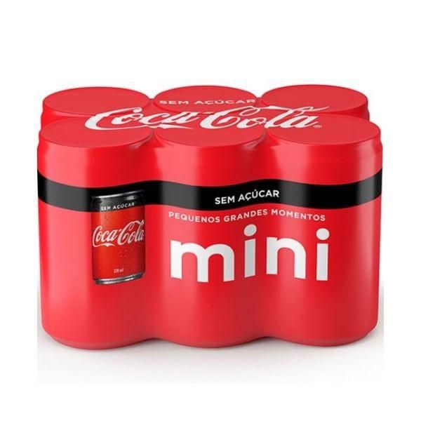 COCA COLA ZERO MINI LATA 220ML UN - Fernandão Bebidas | As melhores ...
