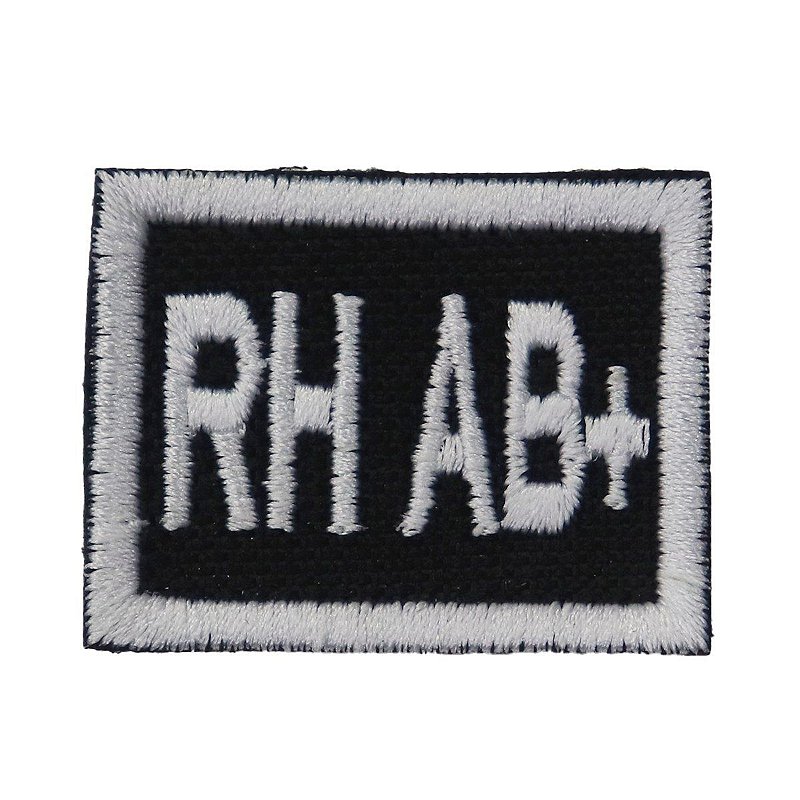 Patch Bordado RH A+ 3x4cm - Route Shirts