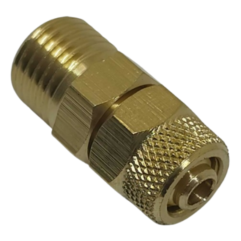 Conector Bico Tubo 8mm x Rosca 1/4 Npt - NEW FREIOS